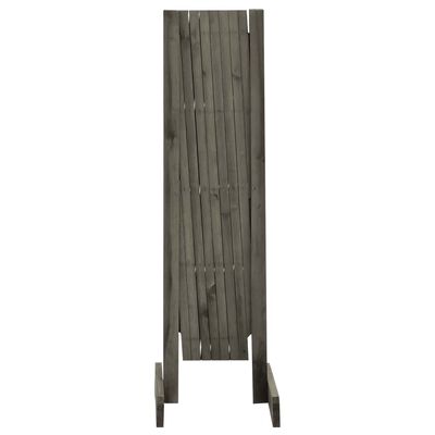 vidaXL Καφασωτό Φράχτης Κήπου Γκρι 150x80 εκ. Μασίφ Ξύλο Ελάτης | vidaXL.gr